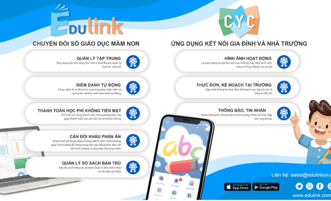 Edulink Việt Nam, giải pháp Chuyển đổi số toàn diện trường học. – VIDTI